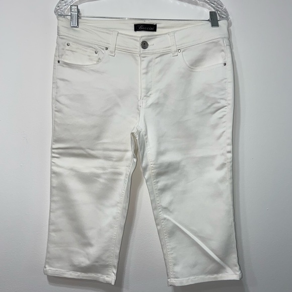 Baccini | Shorts | Baccini White Womens Bermuda Shorts Euc | Poshmark